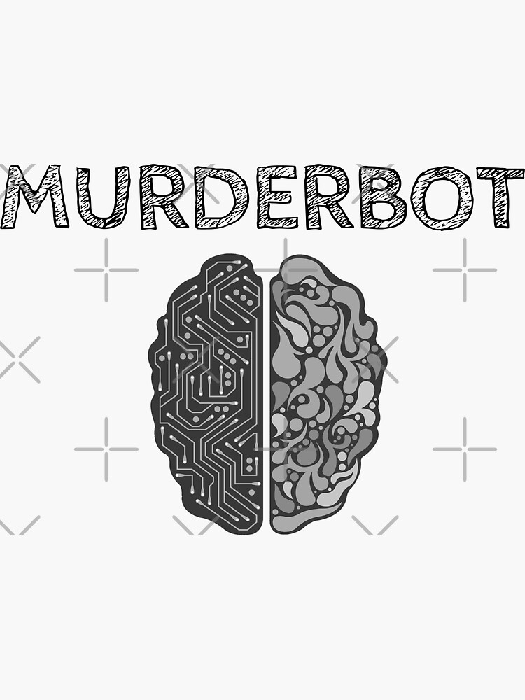 "Murderbot" Sticker for Sale by nabilolsky | Redbubble
