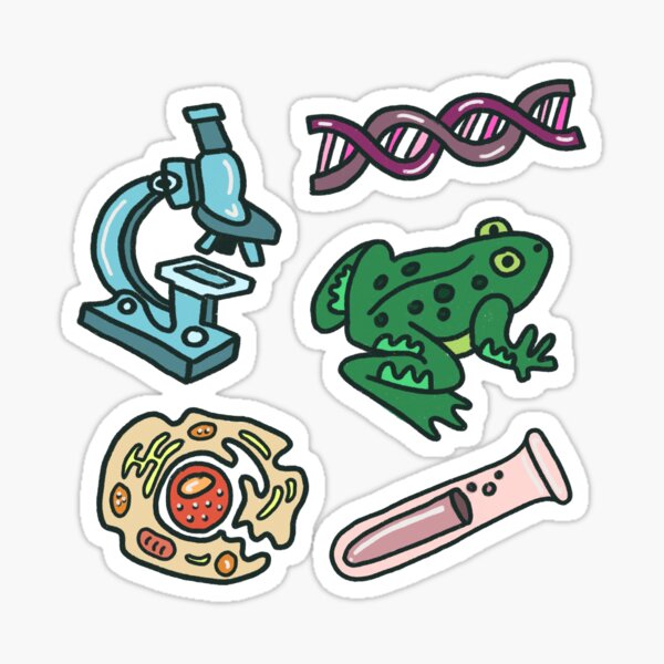 "biology science set" Sticker for Sale by emsegato | Redbubble