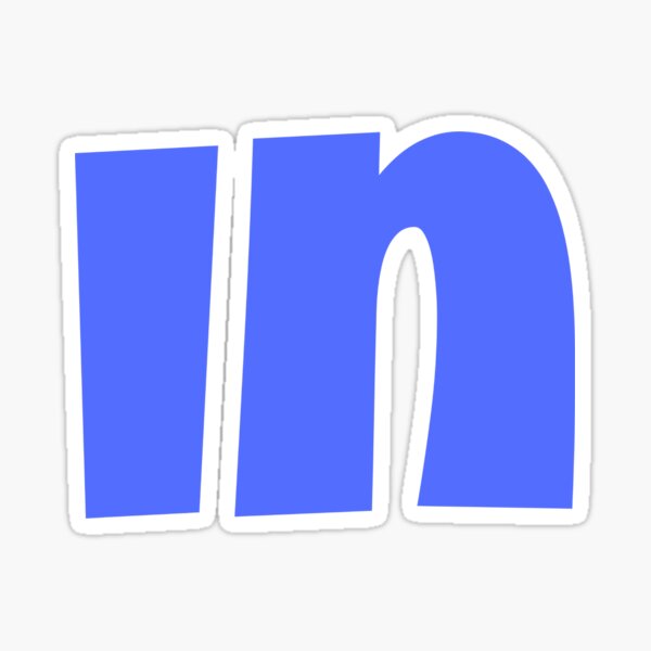 "LinkedIn Corporation Logo Icon Gift for LinkedIn Fan Sticker" Sticker ...