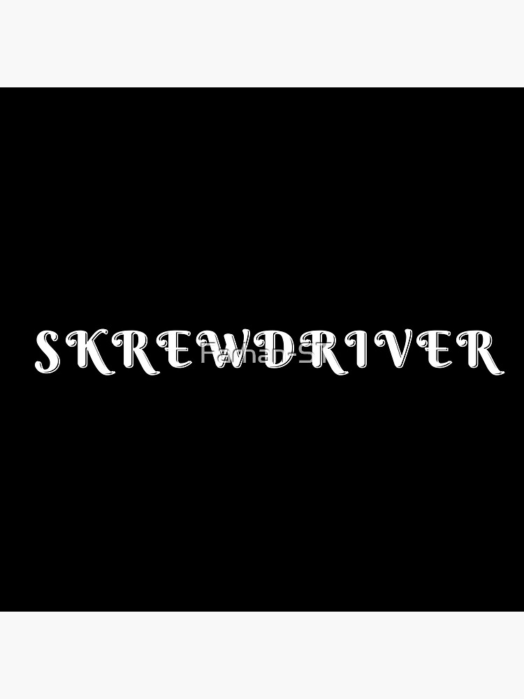 "skrewdriver shirt " Sticker for Sale by Farhan-ST | Redbubble