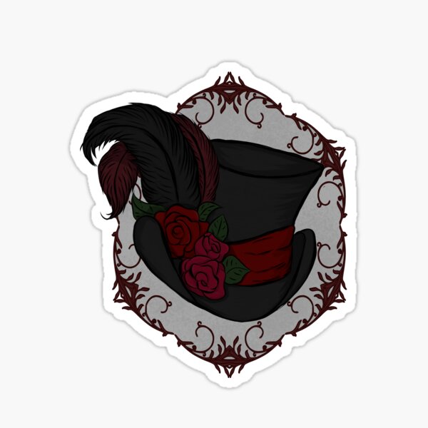 "Top Hat Plus" Sticker for Sale by ScribblingPlace | Redbubble