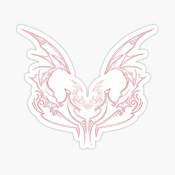 "Cyber sigilism red" Sticker for Sale by TheKorozOutlet | Redbubble