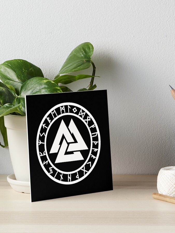 "Valknut /// Rune Circle (Variant II)" Art Board Print for Sale by ...