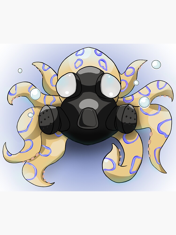 "Blue Ringed Mask Octopus" Sticker for Sale by stormtasty | Redbubble