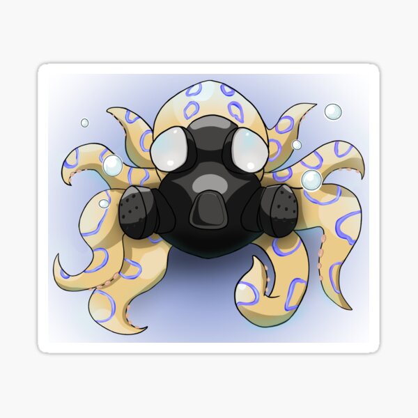 "Blue Ringed Mask Octopus" Sticker for Sale by stormtasty | Redbubble
