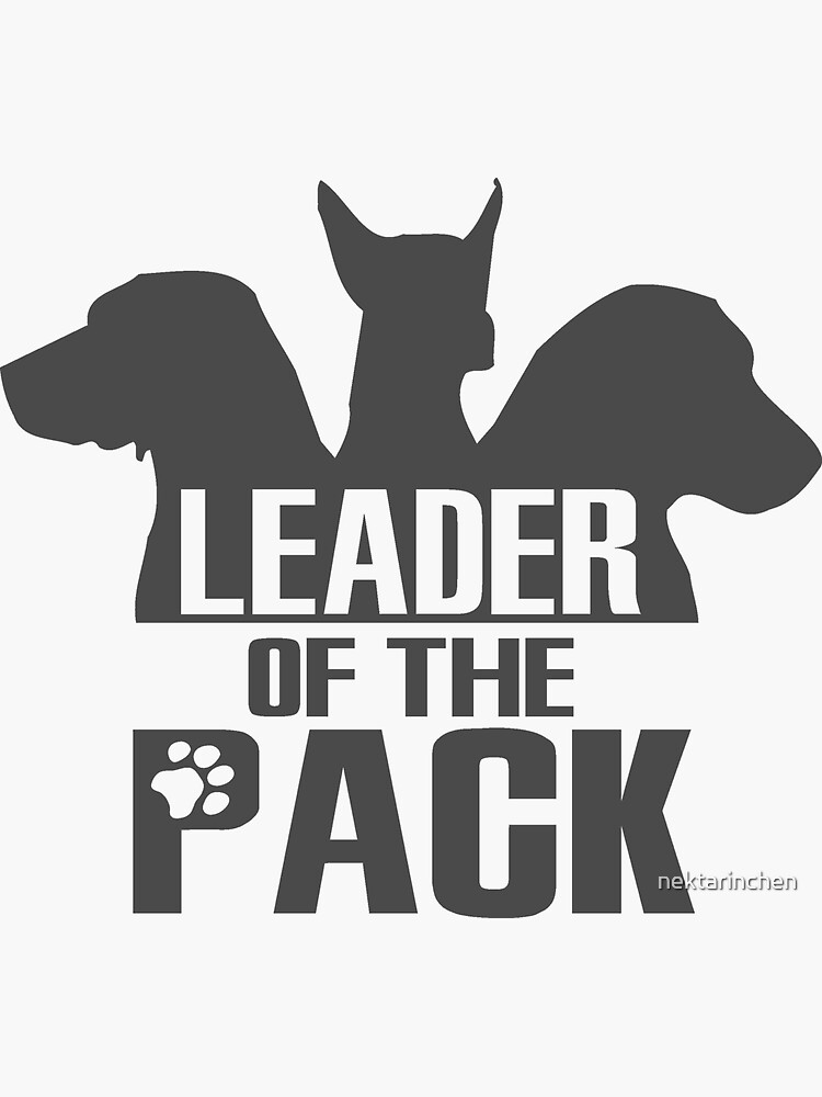 "Leader of the pack" Sticker for Sale by nektarinchen | Redbubble
