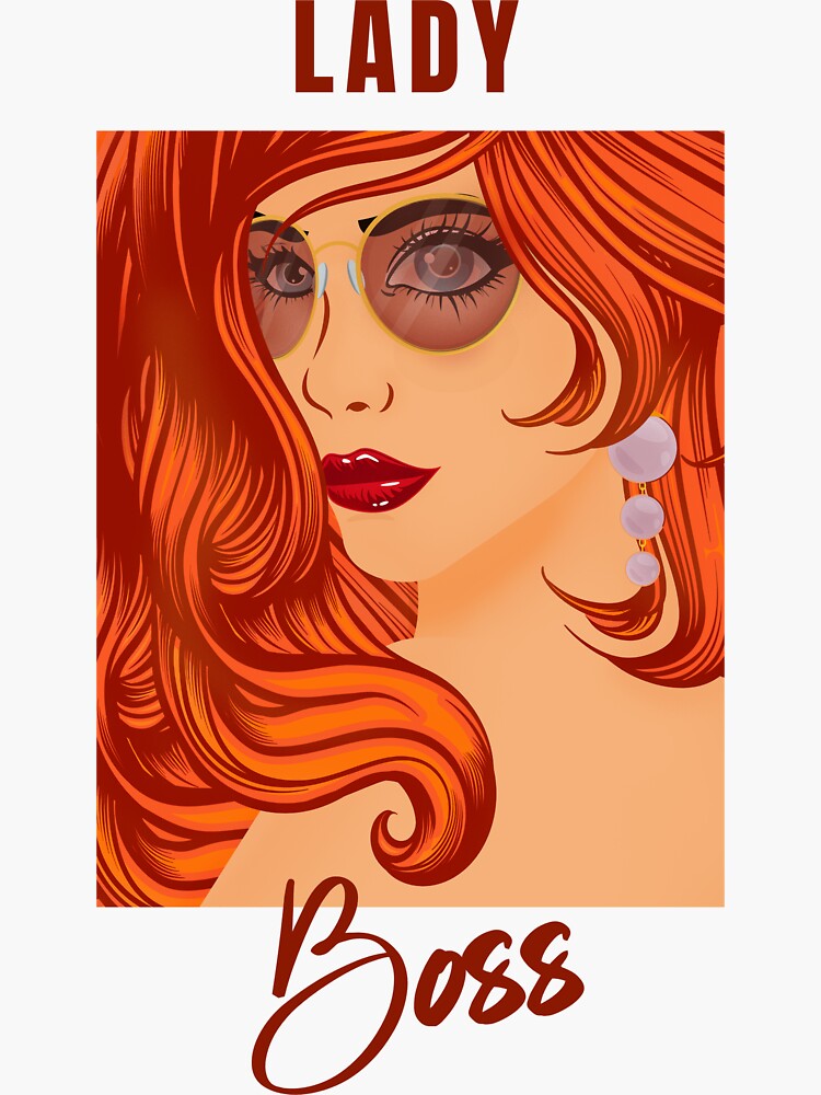 "Lady Boss" Sticker for Sale by Girlgirlpreneur | Redbubble