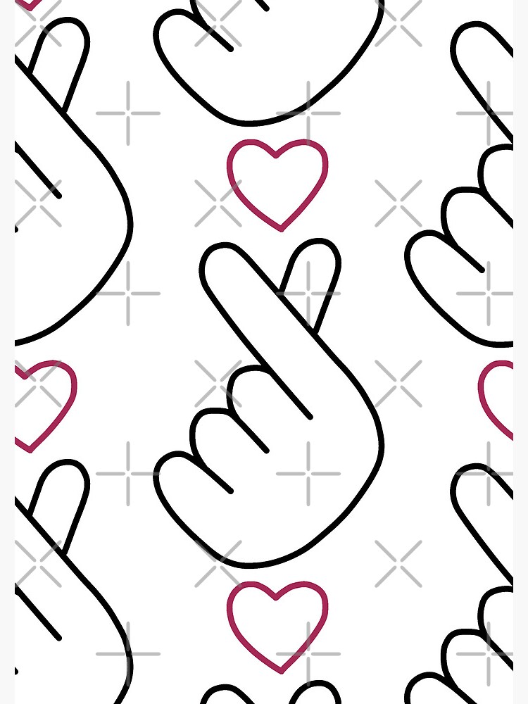 "Korean Finger Heart, Korean Love Sign, Korean Heart Hand Symbol, K-Pop ...