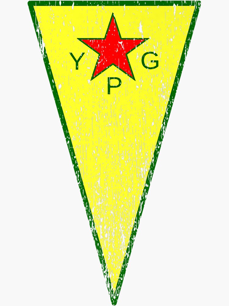 "Distressed Kurdish YPG Flag Premium " Sticker for Sale by HieuMihh ...