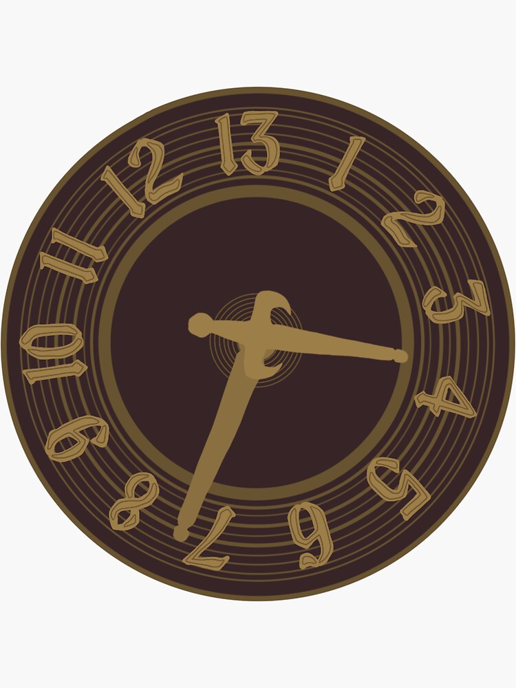 "Labyrinth Clock" Sticker for Sale by Chadwik | Redbubble