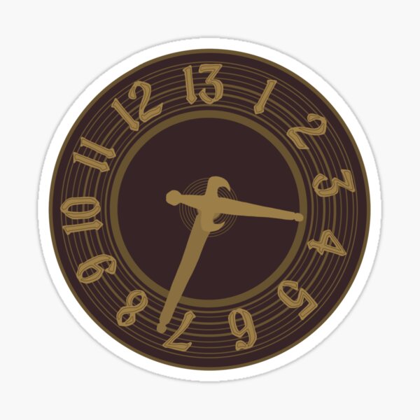 "Labyrinth Clock" Sticker for Sale by Chadwik | Redbubble