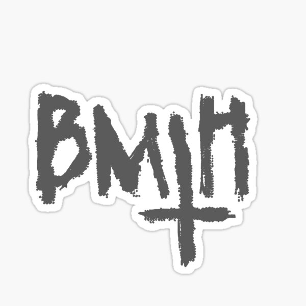 "Best grey of BMTH logo" Sticker for Sale by Marioneystore | Redbubble