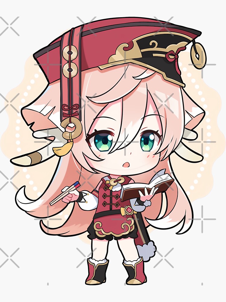 "Yanfei Chibi Genshin Impact" Sticker by olivialewis23 | Redbubble