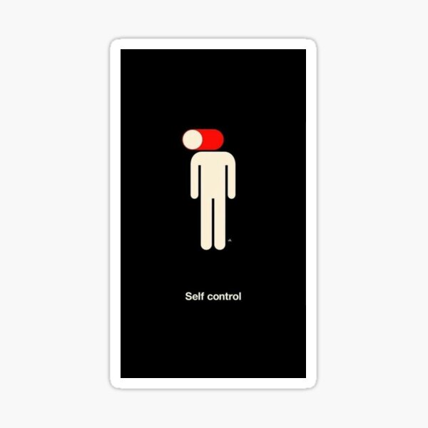 "Self Control " Sticker for Sale by ocraftceremony | Redbubble