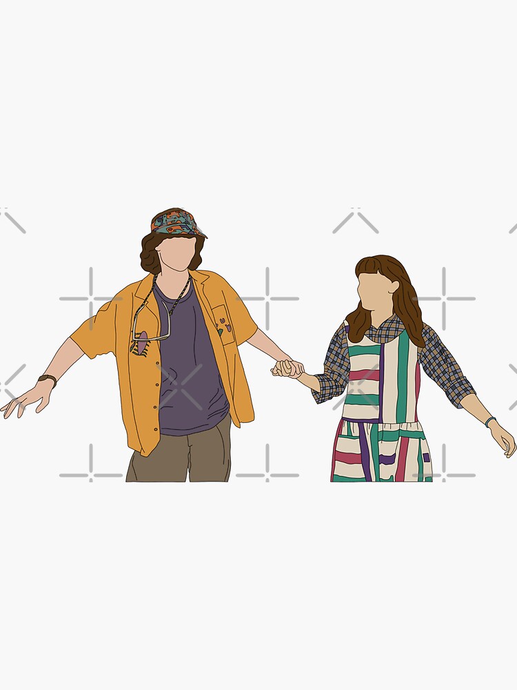 "Mike & Eleven - Stranger Things 4" Sticker by chloee2805 | Redbubble