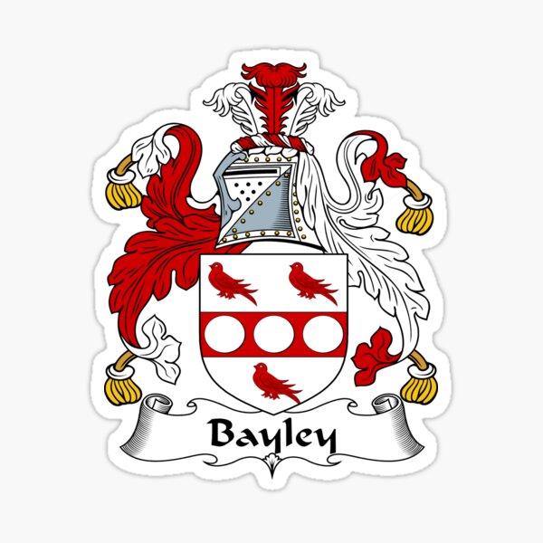 "Bayley " Sticker by HaroldHeraldry | Redbubble