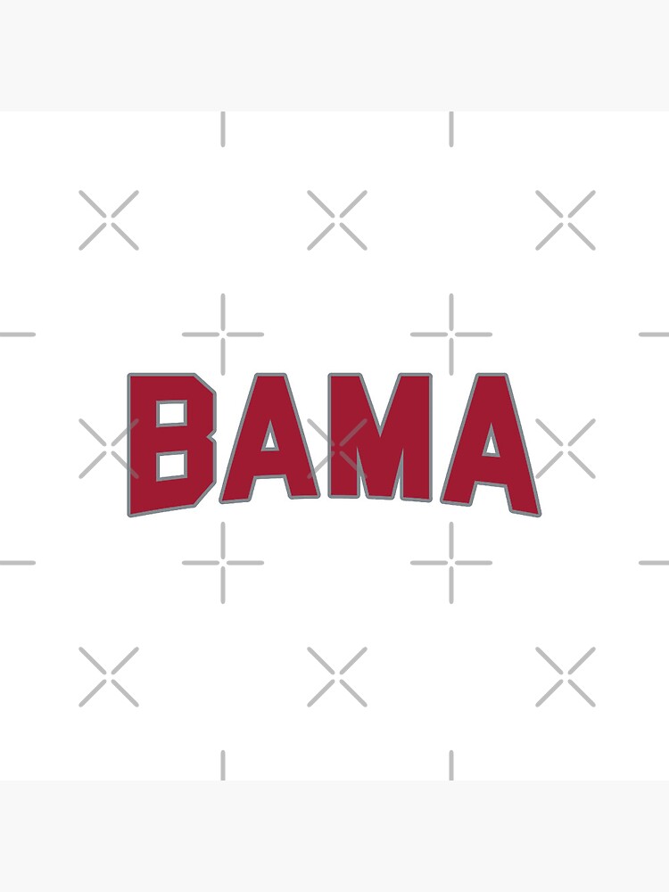"Bama Collegiate Block" Pin for Sale by Hebrew Stickers | Redbubble