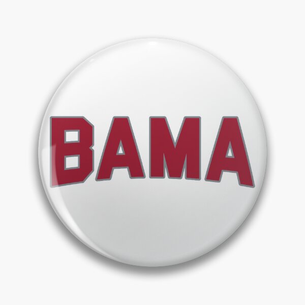 "Bama Collegiate Block" Pin for Sale by Hebrew Stickers | Redbubble