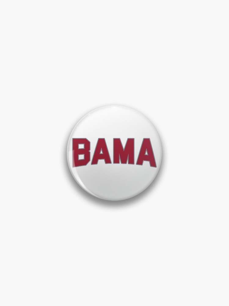 "Bama Collegiate Block" Pin for Sale by Hebrew Stickers | Redbubble
