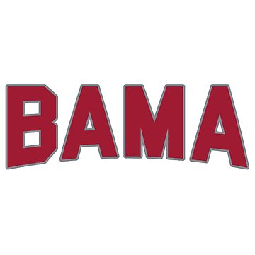 "Bama Collegiate Block" Pin for Sale by Hebrew Stickers | Redbubble