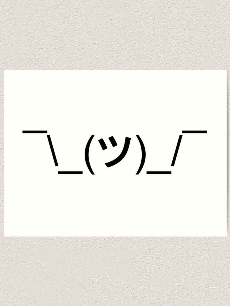 "Shrug line" Art Print by arceart | Redbubble