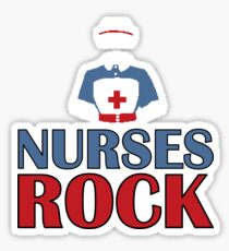 Nurses Rock Stickers | Redbubble