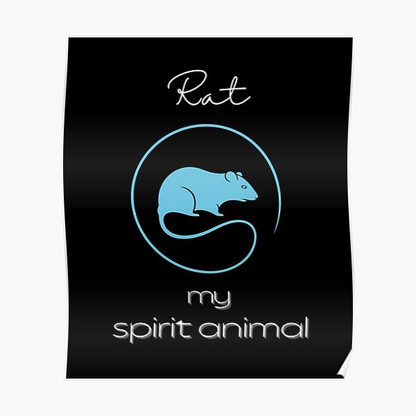 "Rat totem spirit animal Cat Mat" Poster for Sale by MagicWolfStar ...