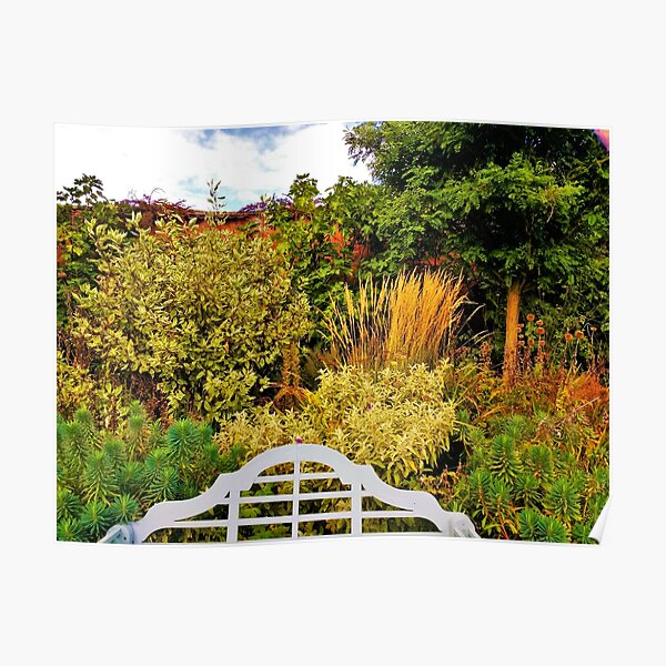 "M.I. #248 |☼| Grey Bench - Sky, Wall And Plants High Shot (Elsham Hall ...