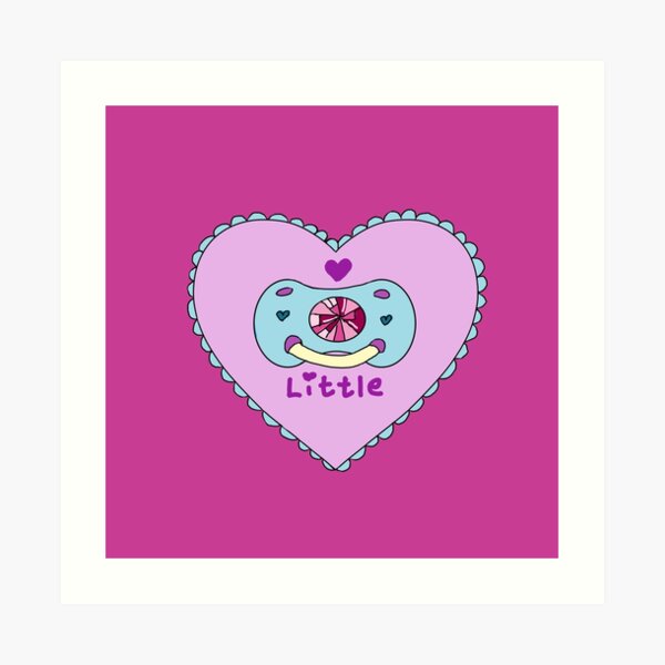 "DDLG Little Binky" Art Print by LauraLemons | Redbubble