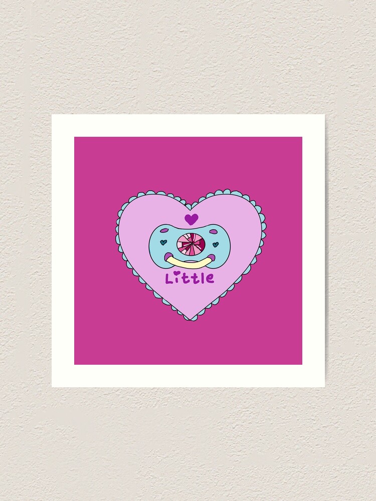 "DDLG Little Binky" Art Print by LauraLemons | Redbubble