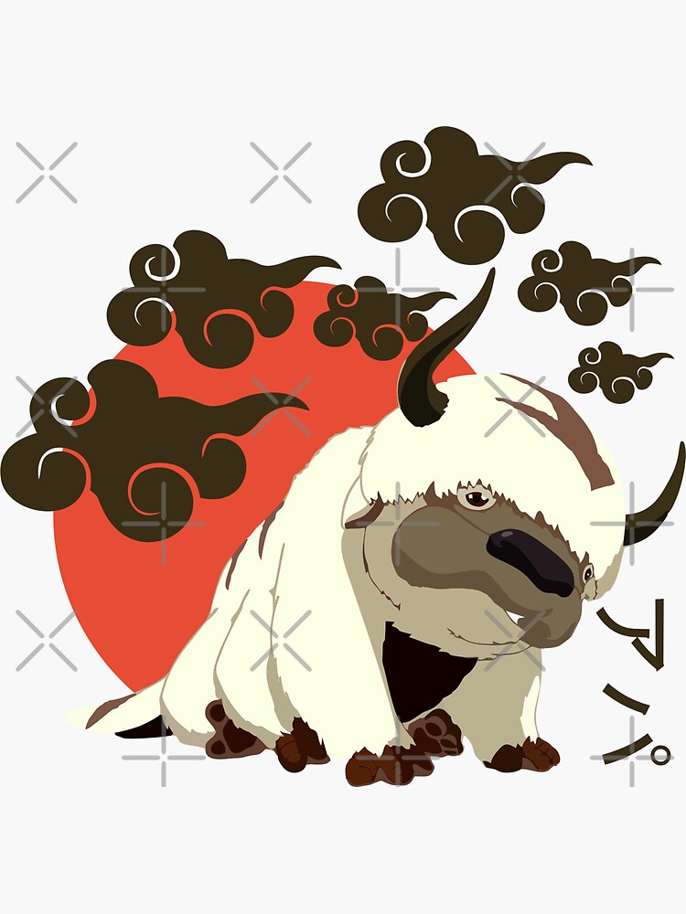 "Appa The Last Airbender" Sticker for Sale by Rajendraja | Redbubble