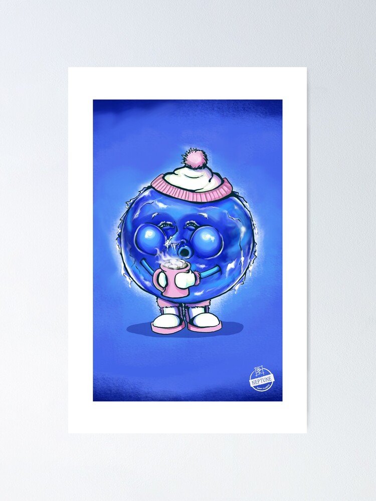 "Neptune - Happy Planets" Poster for Sale by obillwon | Redbubble