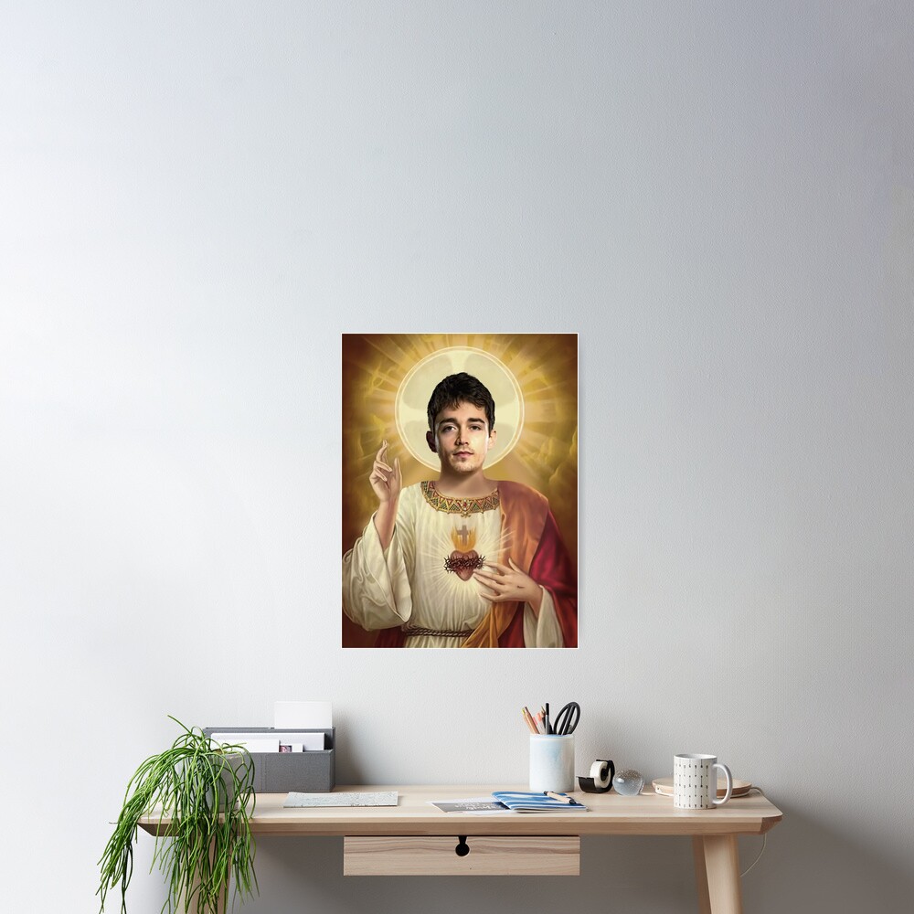 "Charles Leclerc God" Poster for Sale by KeltonMaggio | Redbubble