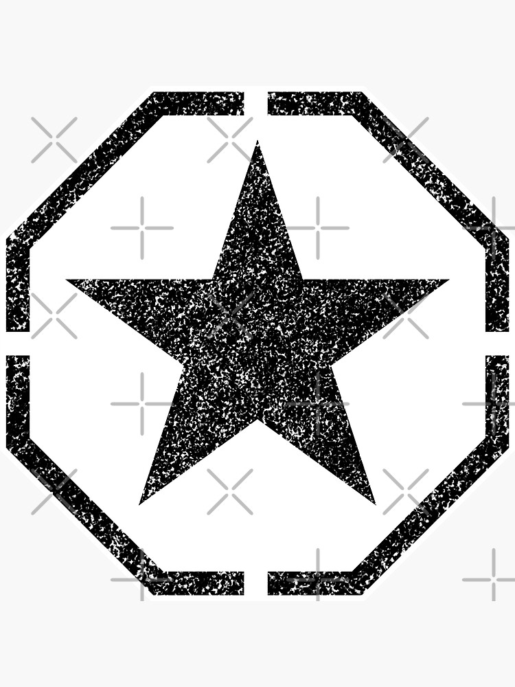 "Sponge stencil Star inside octagon" Sticker for Sale by opooqodesign ...