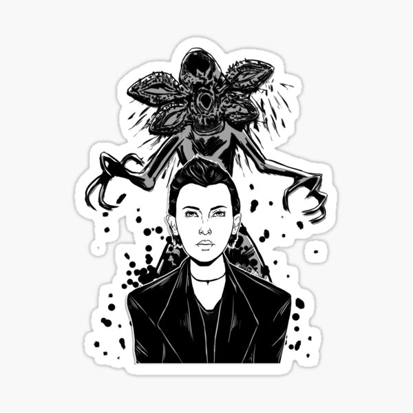 "Eleven - Stranger Things" Sticker for Sale by lorenkleinse | Redbubble