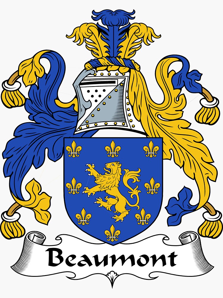 "Beaumont" Sticker for Sale by HaroldHeraldry | Redbubble
