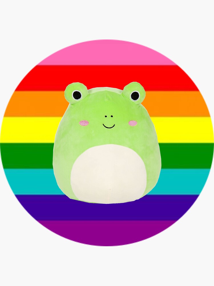 "squishmallow frog gay flag" Sticker for Sale by katoconnor | Redbubble
