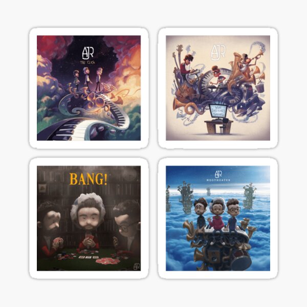 "AJR Album Pack Classic" Sticker for Sale by KimHolleyn | Redbubble