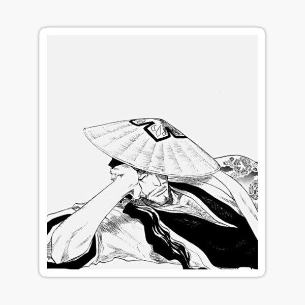 "Shunsui Kyoraku Taking a Nap" Sticker for Sale by honekichi | Redbubble