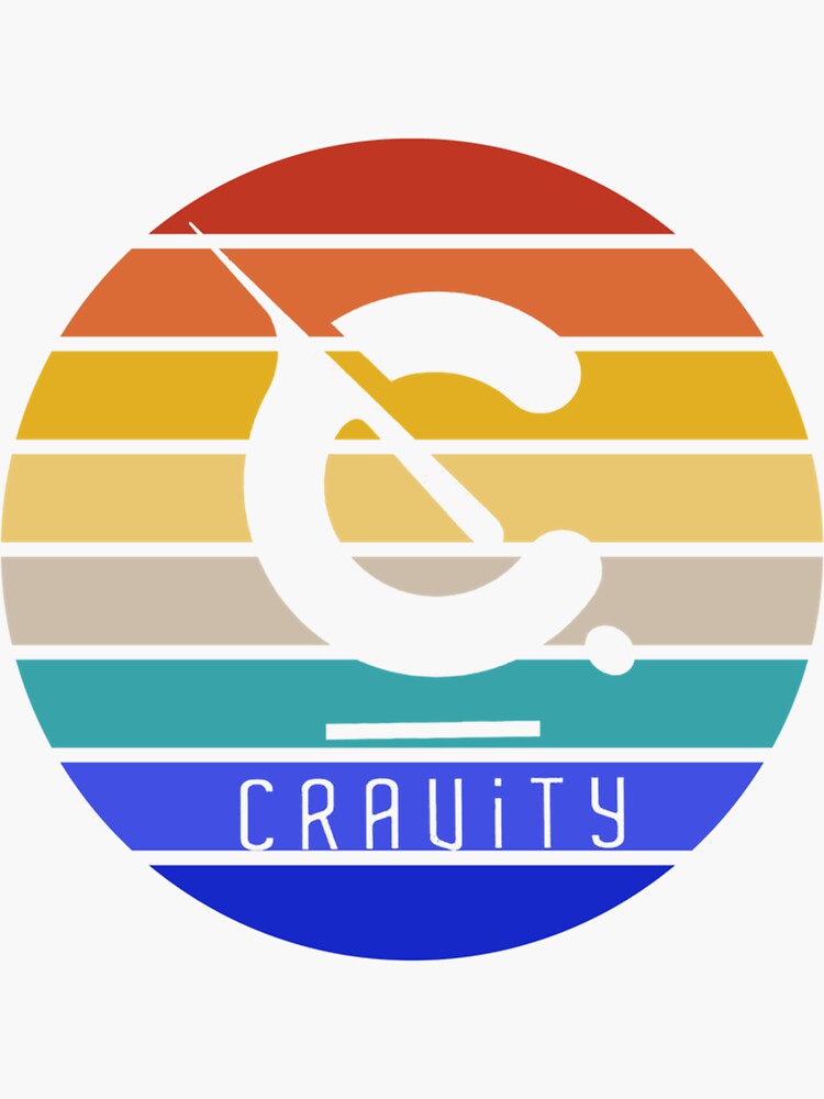 "Cravity Logo Vintage " Sticker for Sale by ZeiaShops | Redbubble