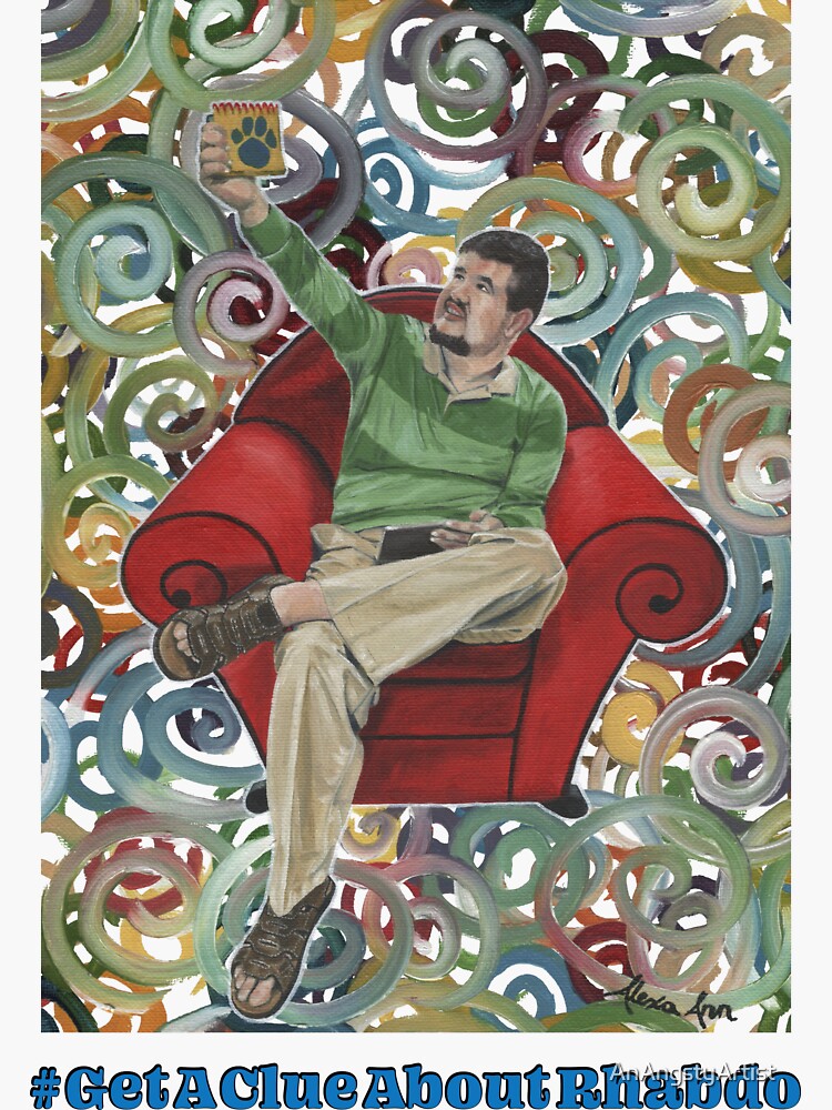 "Get A Clue A Clue! About Rhabdo" Sticker for Sale by AnAngstyArtist ...