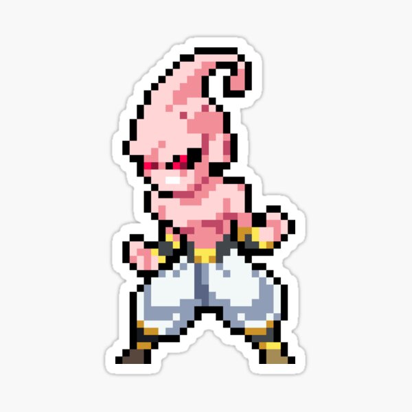 "Majin Buu Kid HQ Pixel Edition" Sticker for Sale by adventfan | Redbubble