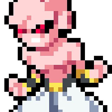 "Majin Buu Kid HQ Pixel Edition" Sticker for Sale by adventfan | Redbubble