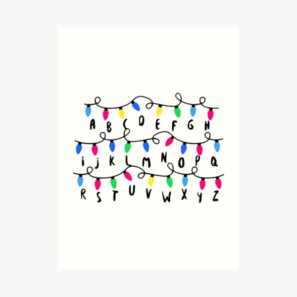 "Stranger Things Light" Art Print for Sale by lorenkleinse | Redbubble
