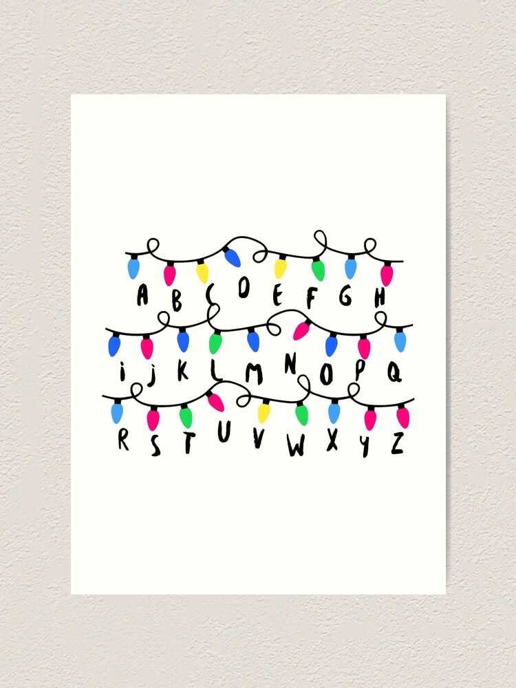 "Stranger Things Light" Art Print for Sale by lorenkleinse | Redbubble