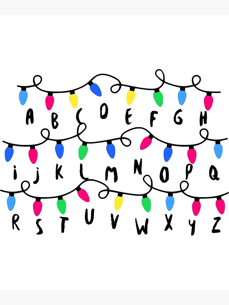 "Stranger Things Light" Art Print for Sale by lorenkleinse | Redbubble