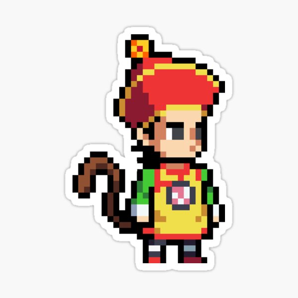 "Gohan Kid Dragonball Hat HQ Pixel Edition" Sticker by adventfan ...