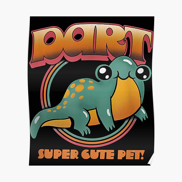 "Stranger-Things-Dart-Cartoon-Super-Cute-Pet Active" Poster von ...