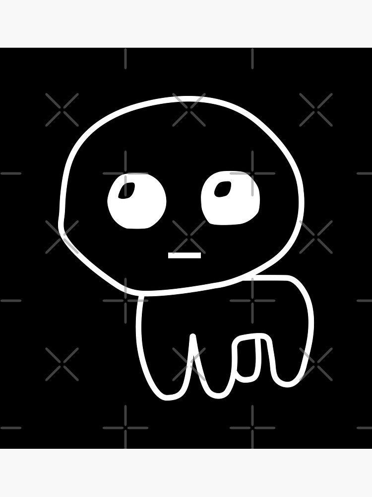 "TBH Creature (on Black)" Sticker for Sale by Rzera- | Redbubble