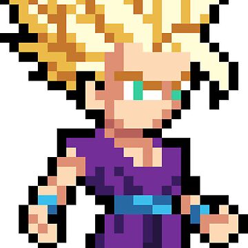 "Gohan Super Saiyan 2 Teen HQ Pixel Edition" Sticker for Sale by ...